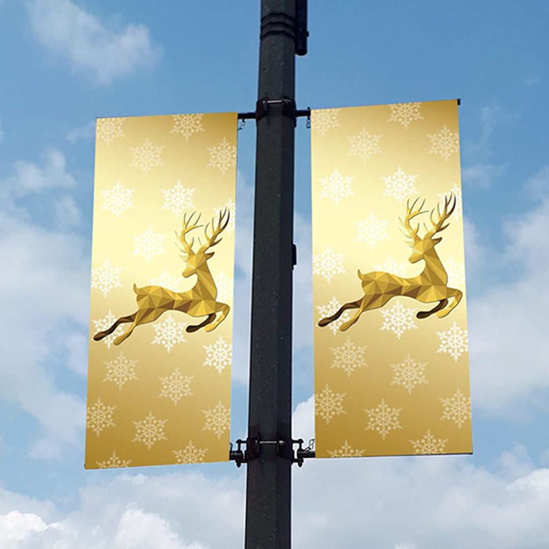 Reindeer Holiday Banner – Classic Displays