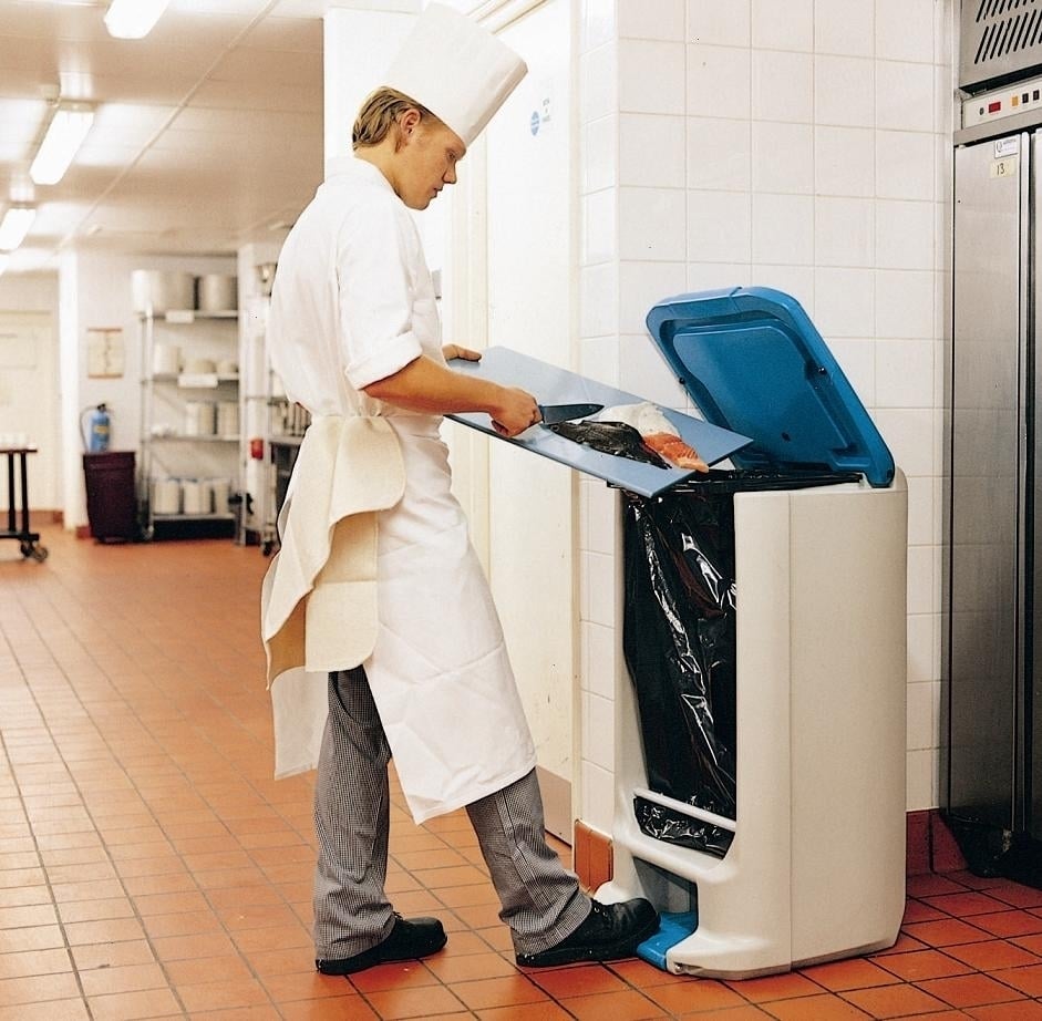 Hippo Food Waste Bin - Foot Pedal Operated for Kitchens