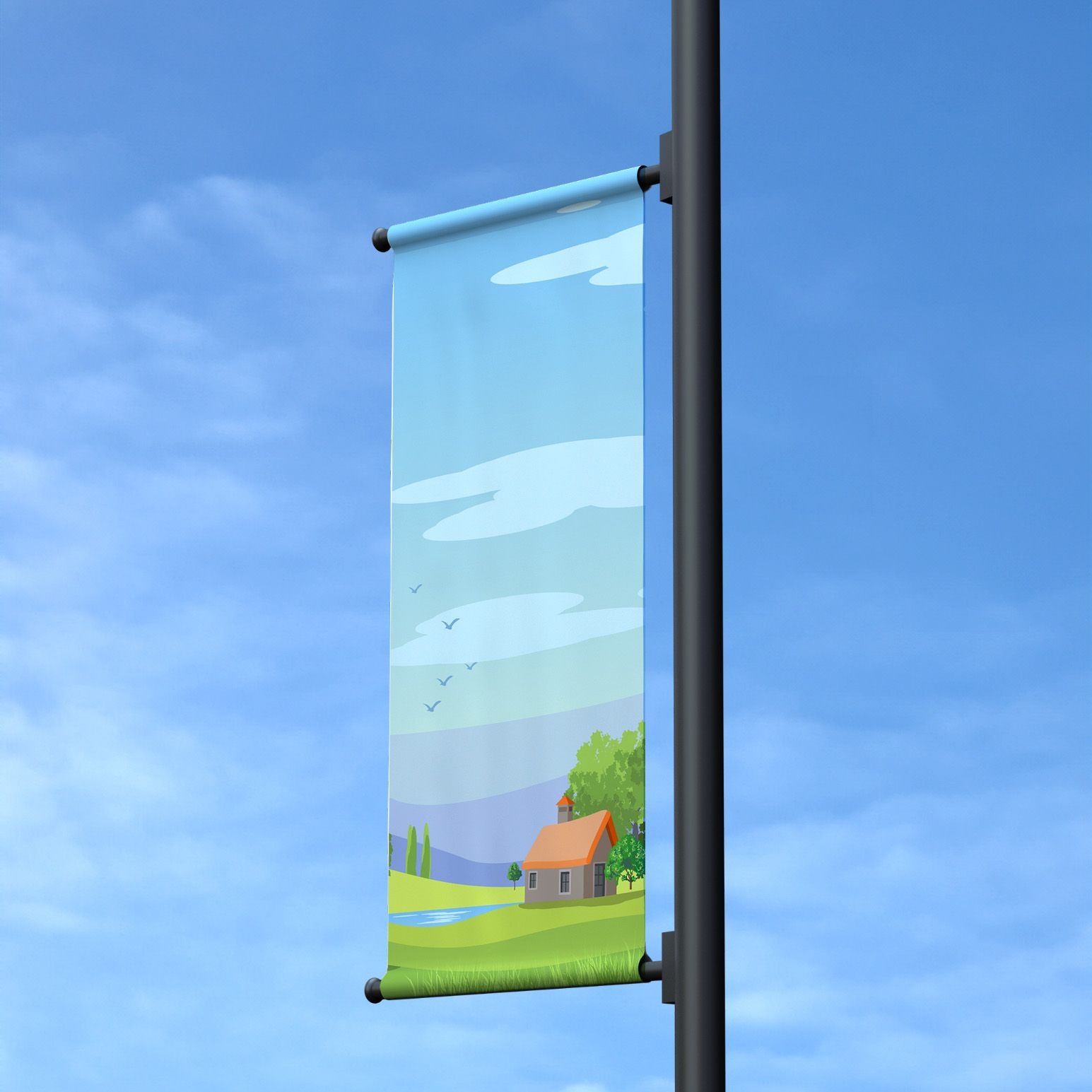 Spring Scene Banner – Classic Displays Seasonal Flags