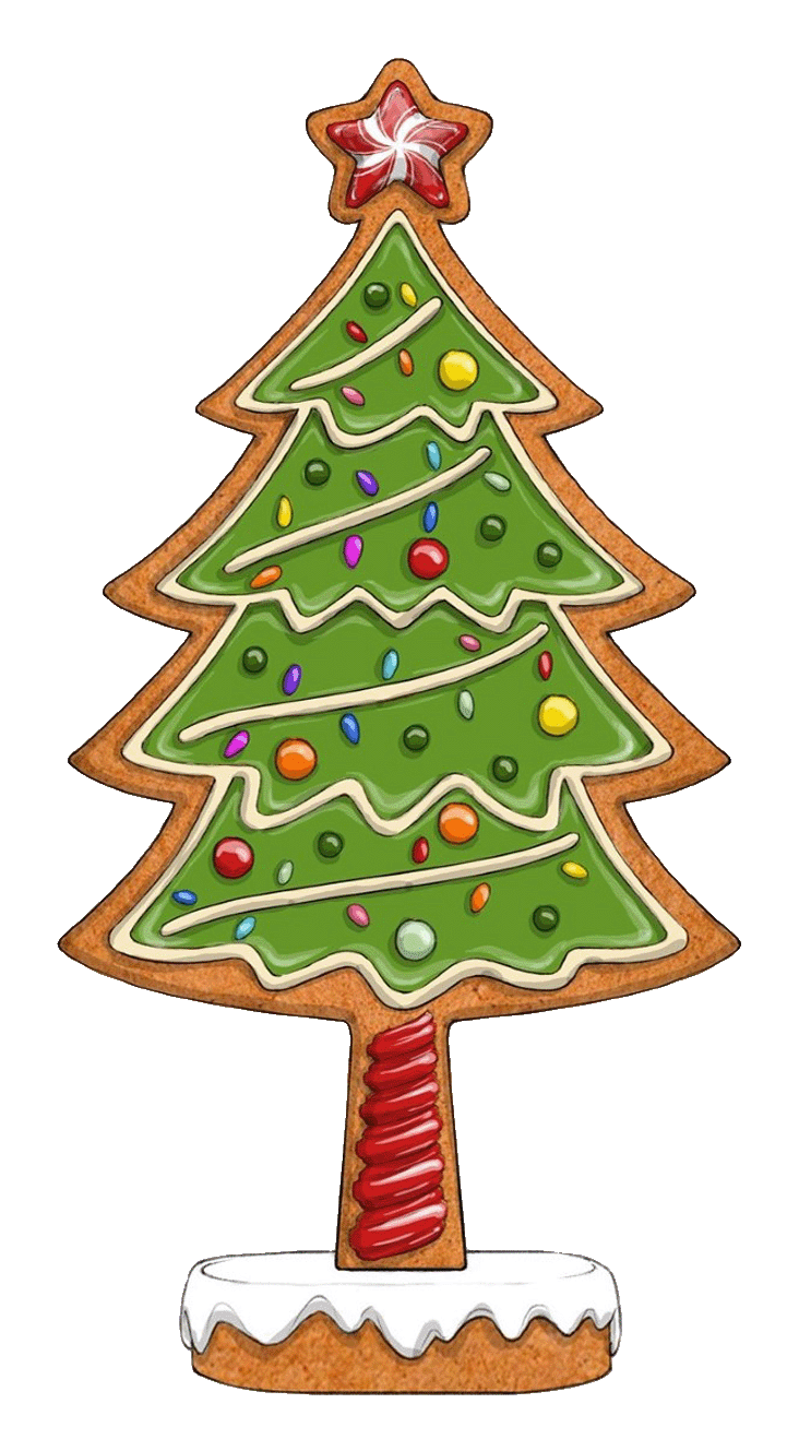 Commercial Holiday Displays – 2D Gingerbread Tree - 4', 8'