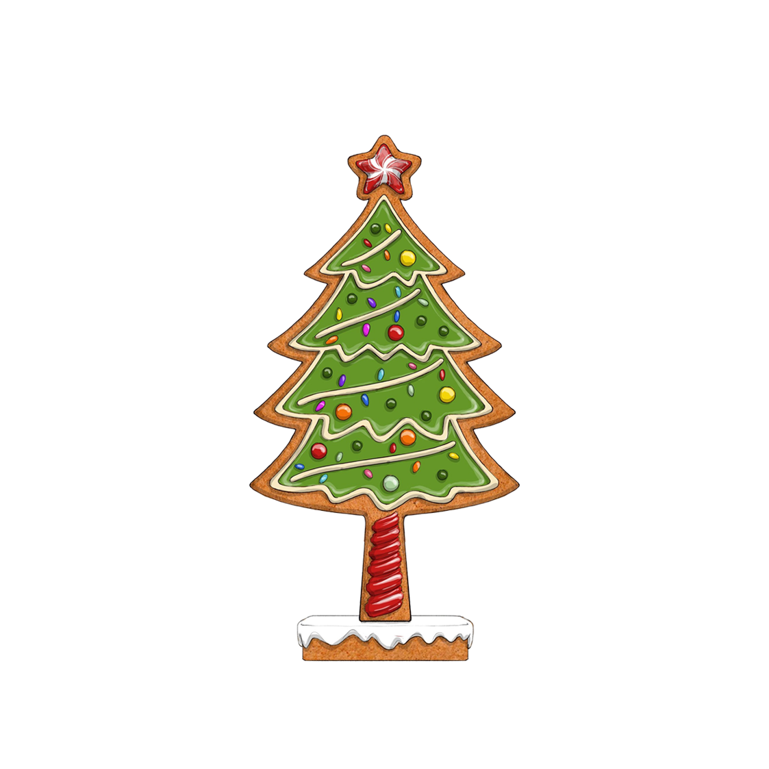 Commercial Holiday Displays – 2D Gingerbread Tree - 4', 8'