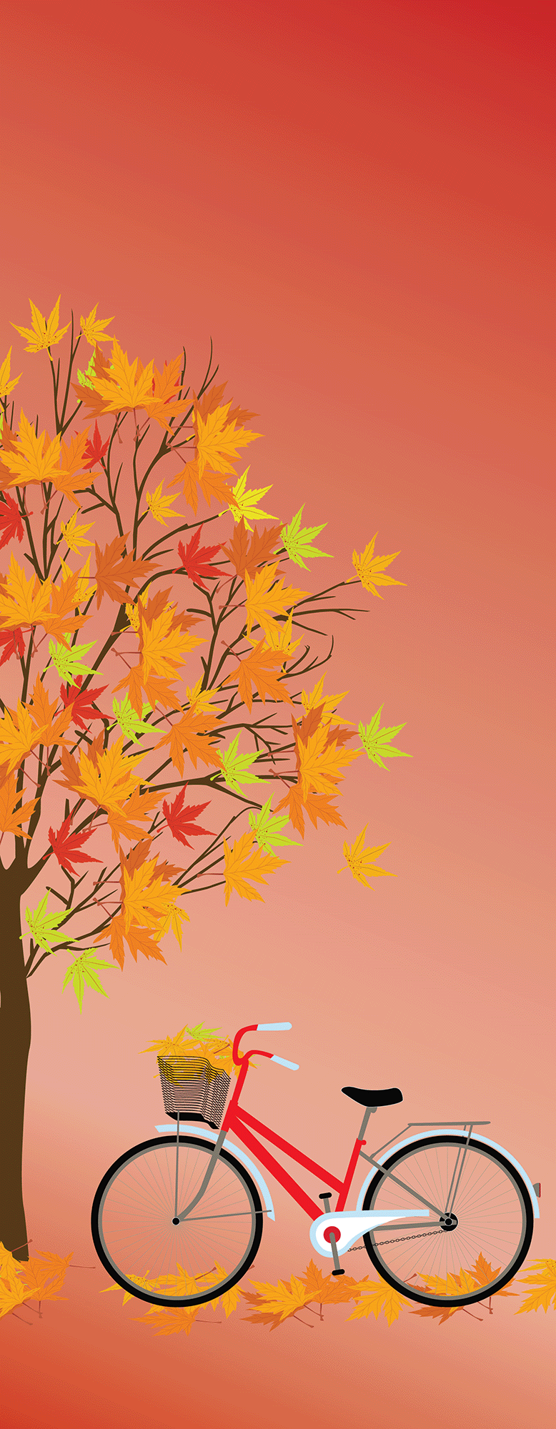Autumn Bicycle Rack | Decorative Bike Parking Solution
