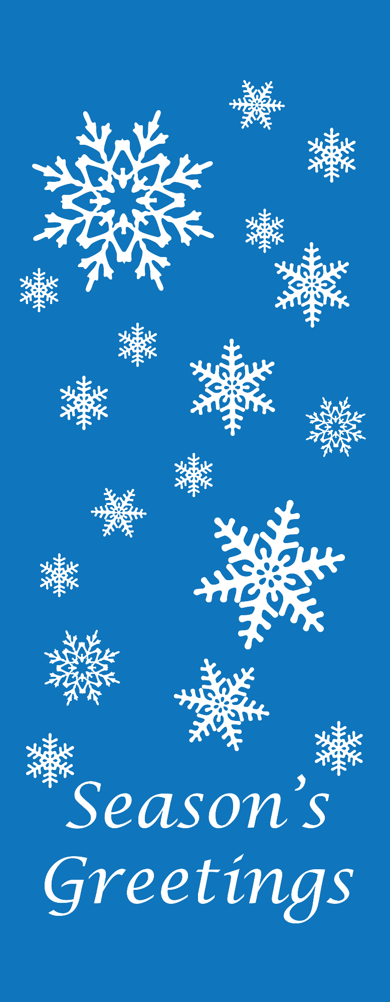 Snowflake Banner – Classic Displays Winter Flags