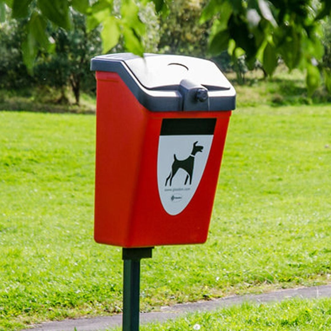 Fido 25 Dog Waste Bin - Durable Wall or Post-Mounted Bin