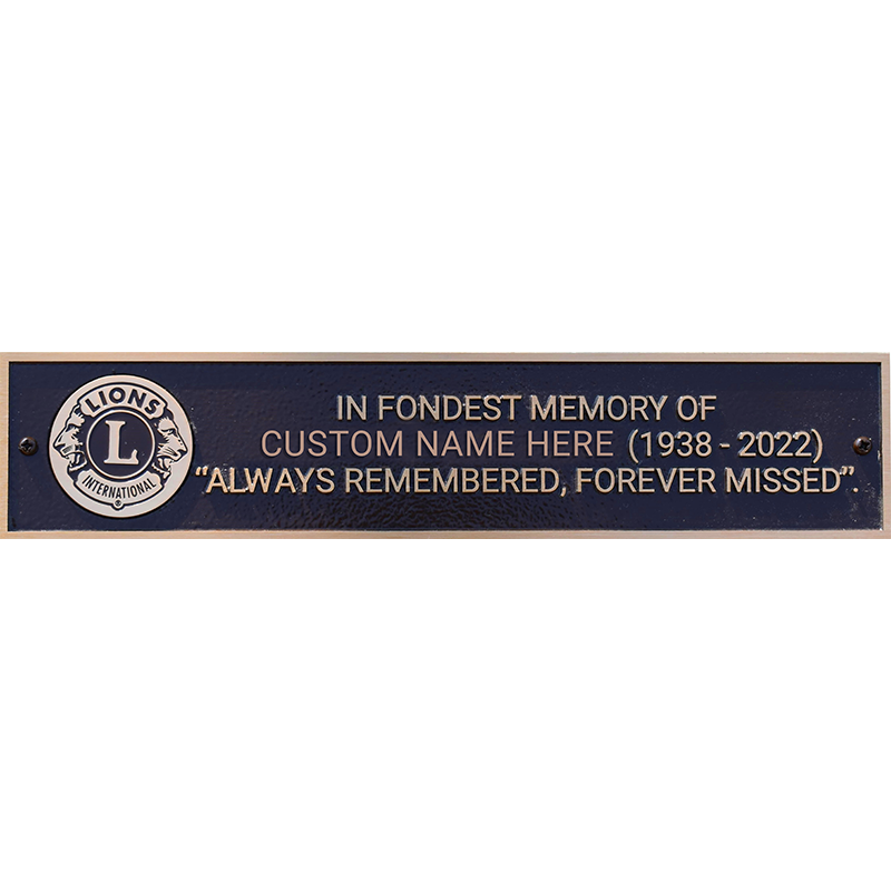 Custom Memorial Benches with Plaques — Made in Ontario, Canada